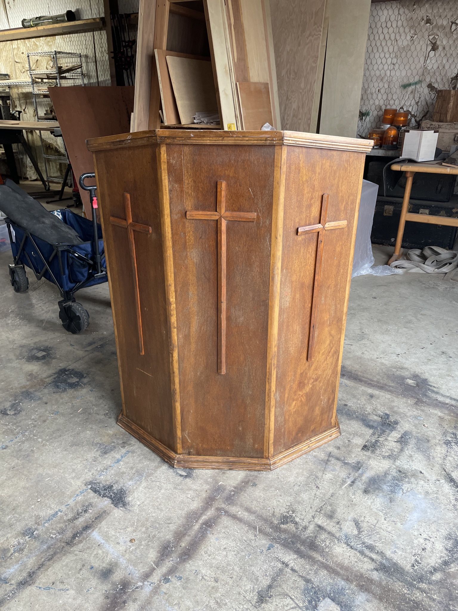 Old Church Pulpit Lectern Made Of Wood for Sale in Austin, TX - OfferUp