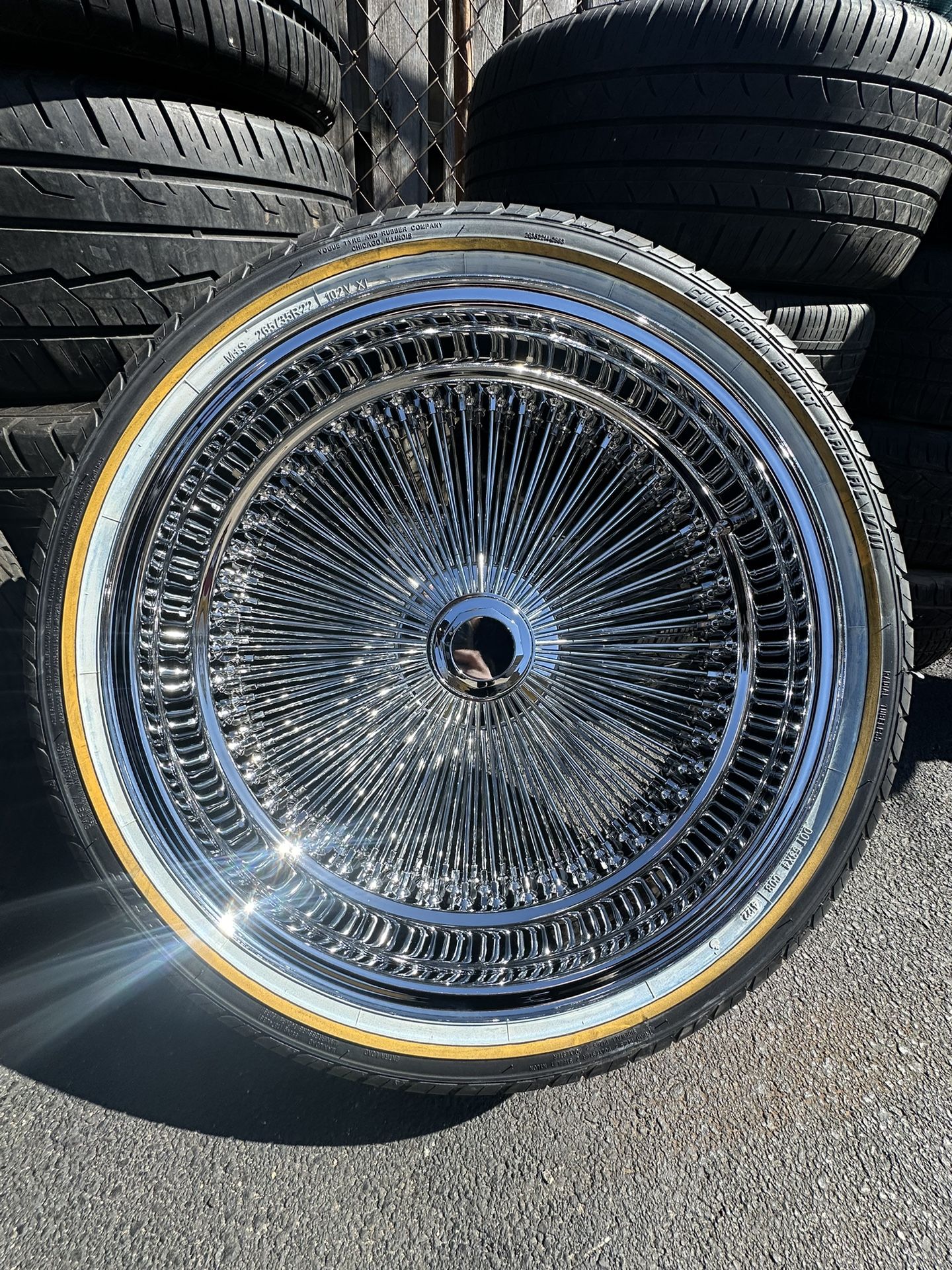 22” Staggered Chrome 150 Spokes 5x127 5x120 for Sale in Aurora, IL ...