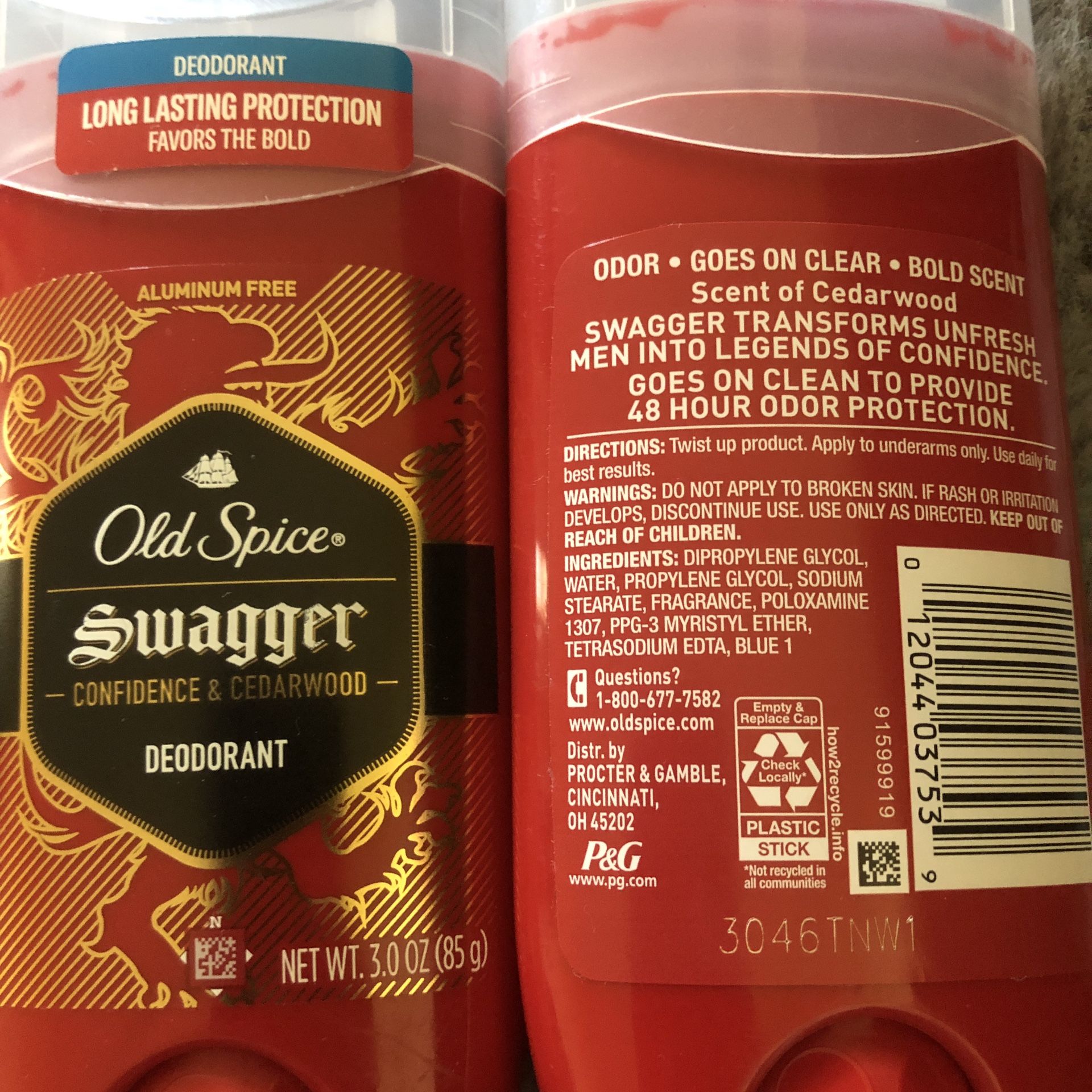 Old Spice Swagger Deodorant Ingredients