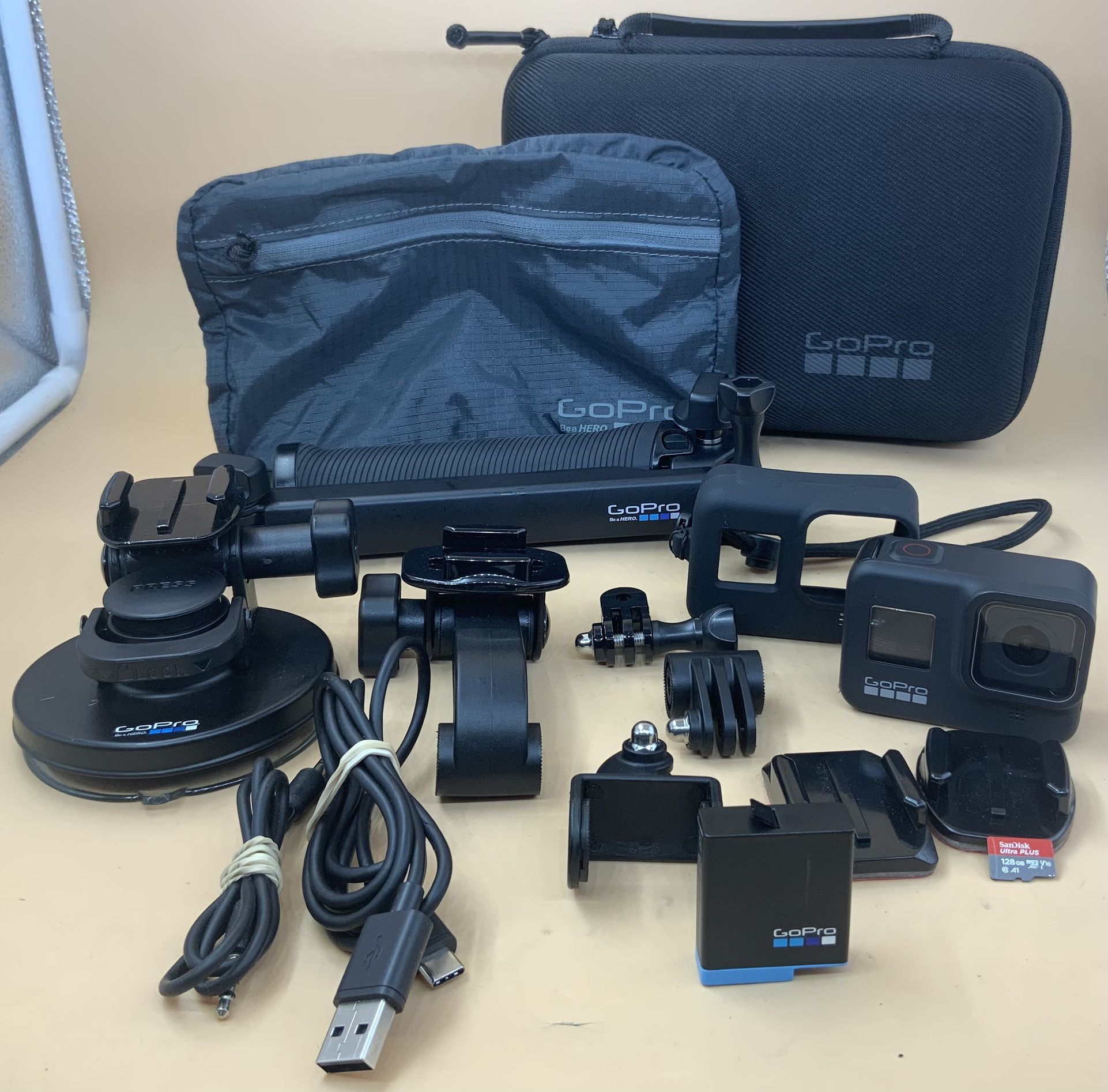 GoPro HERO8 Black Bundle Extreme Sport 4K Cam Waterproof 128gb SD Card ...