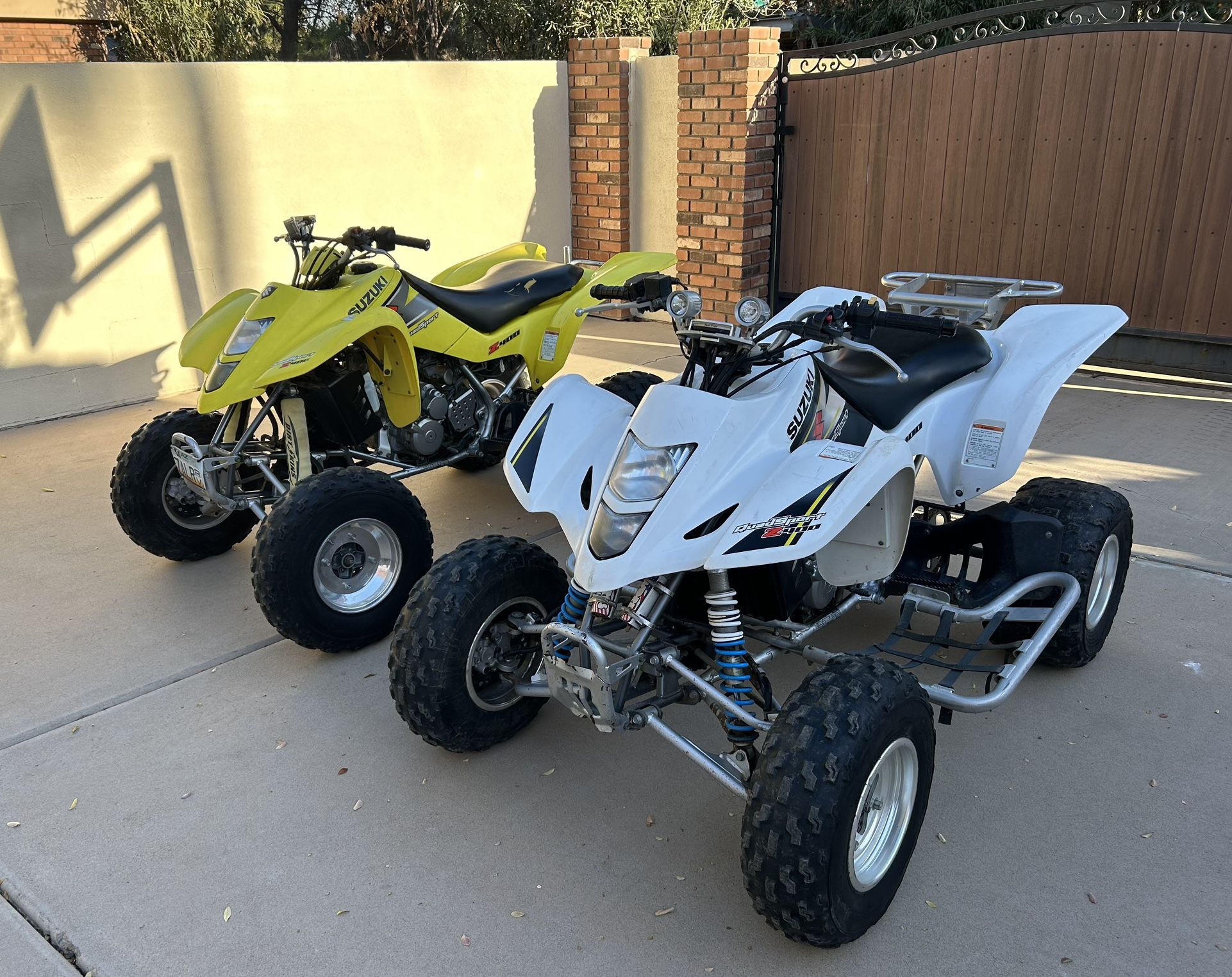 TWO Suzuki Z400 quad with paddle tire set for Sale in Gilbert, AZ - OfferUp