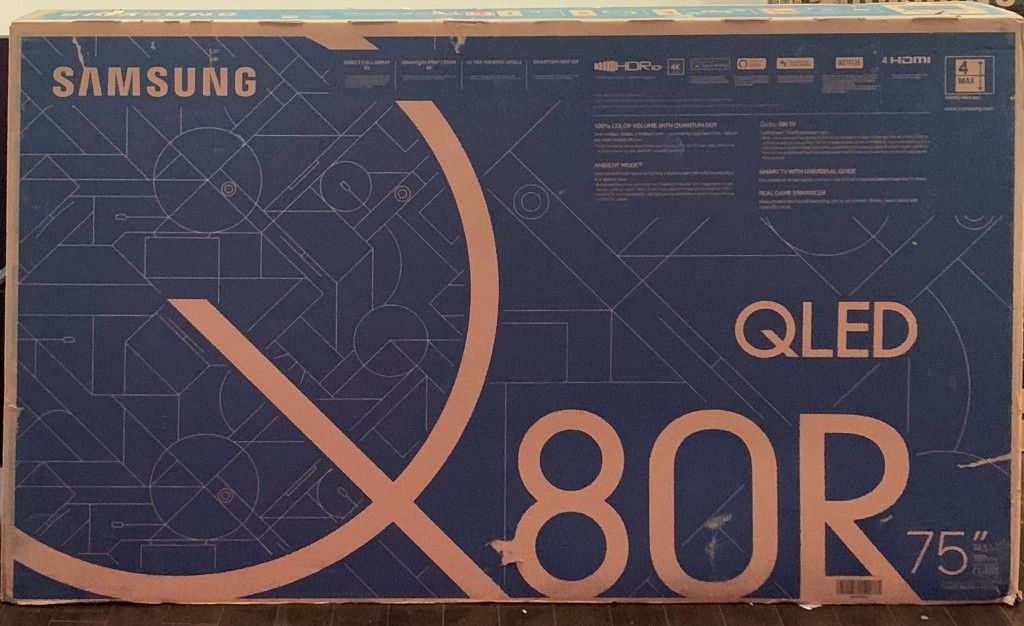 Samsung QN75Q80RAFXZA Flat 75-Inch QLED 4K Q80 Series Ultra HD Smart TV ...