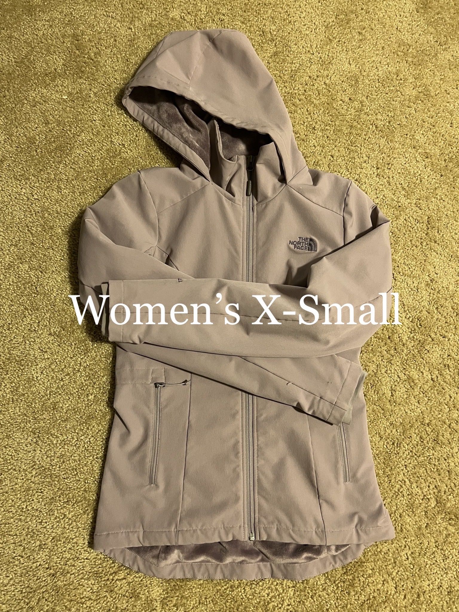 NORTH FACE / HOODED “WINDWALL” Fuzzy Inside Coat Insulated Jacket ...