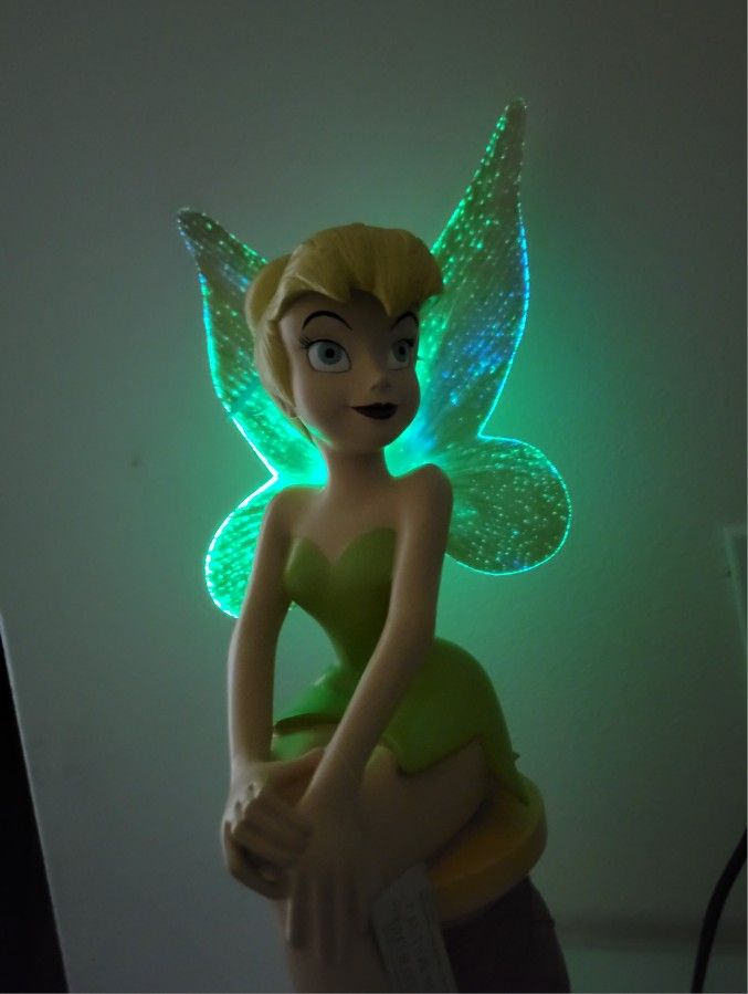 Tinkerbell Big Fig Statue Peter Pan Collectible Tink Figurine Light-up ...