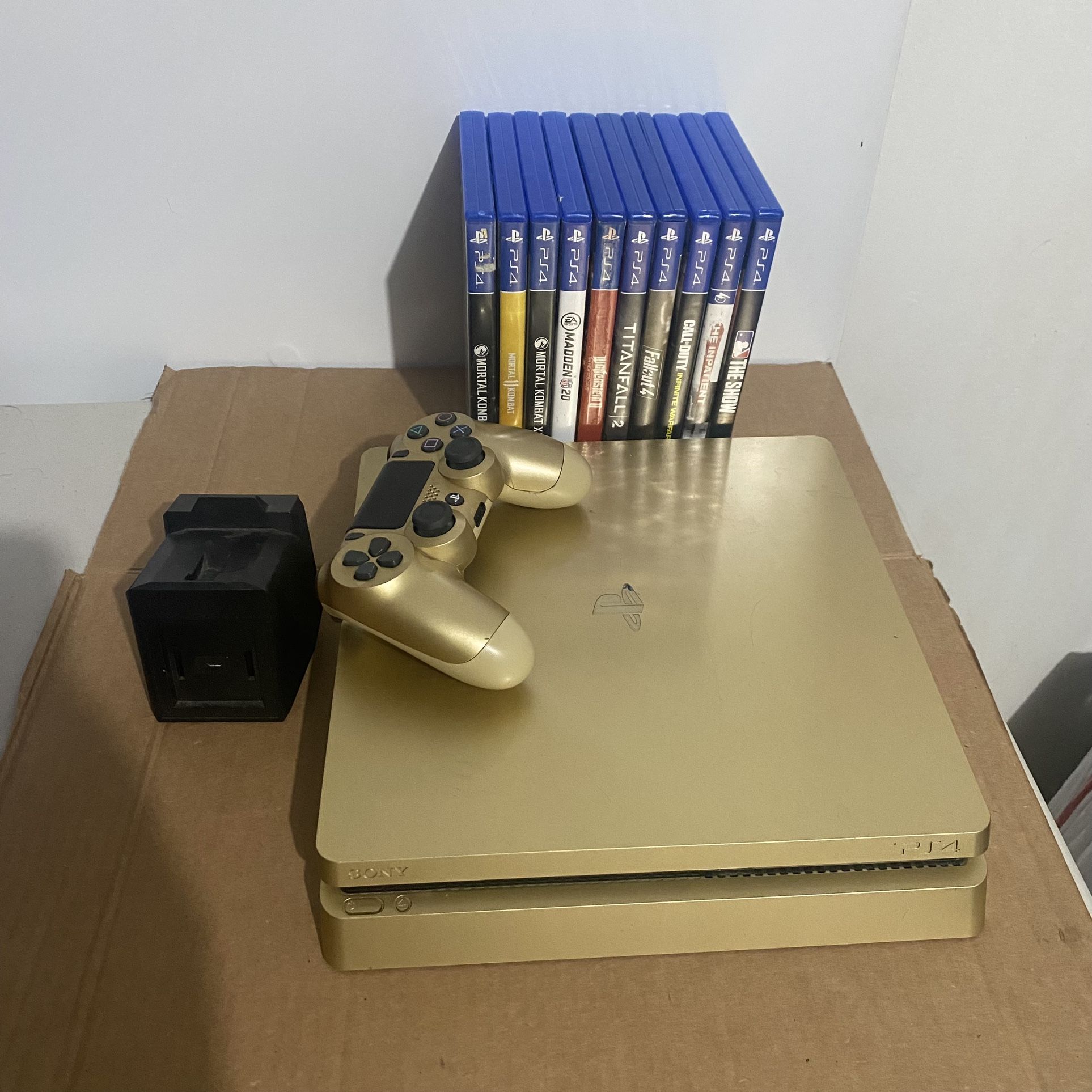 Sony PS4 PlayStation 4 Slim Gold Limited Edition 1TB Gaming Console ...