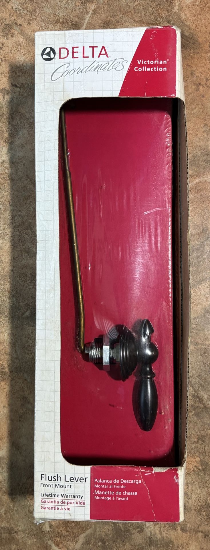 Delta Victorian Collection Venetian Bronze Finish Toilet Flush Lever ...