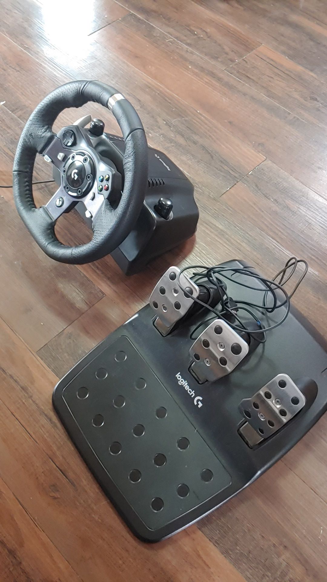 Logitech 920 steering wheel and pedals for pc. for Sale in Cedar Creek ...