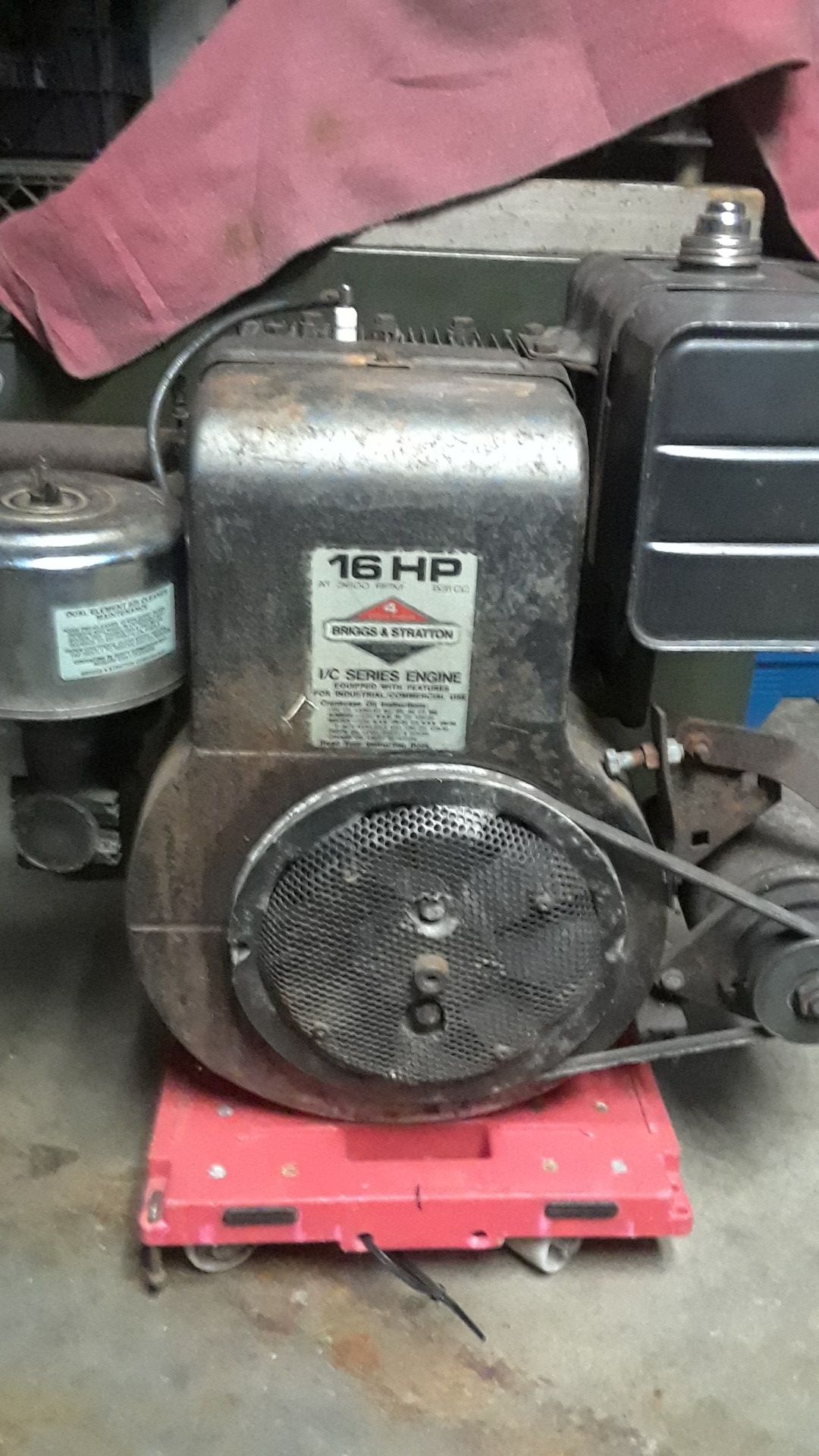 Briggs & Stratton 16 horsepower side shaft motor for Sale in ...