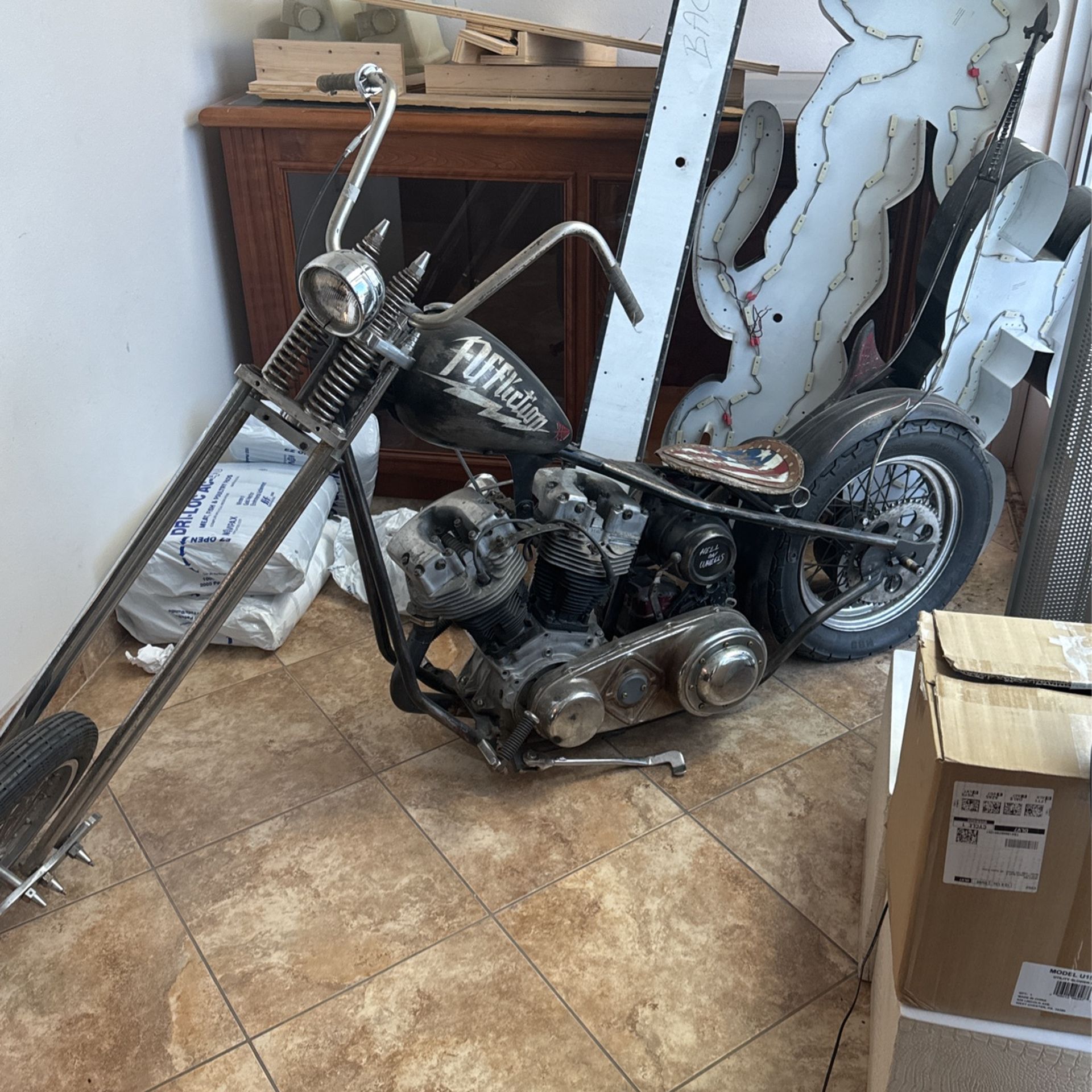 Affliction Display Chopper Motorcycle for Sale in Henderson, NV - OfferUp