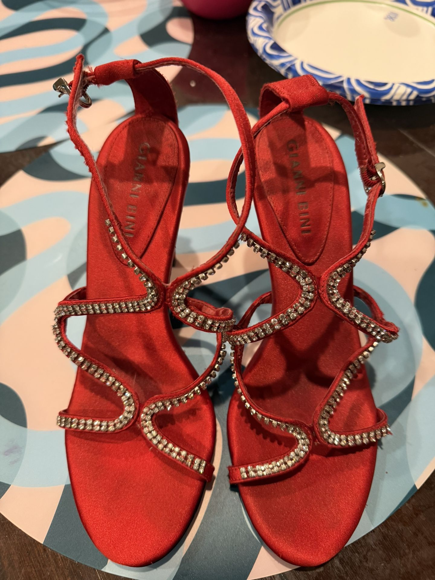 Gianni Bini Red Color High heels Shoes M 6 In Half Size for Sale in ...