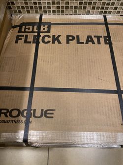 Rogue Fleck Plates 55 / 45 / 25 / 15lb pairs of Gym Weight Olympic ...