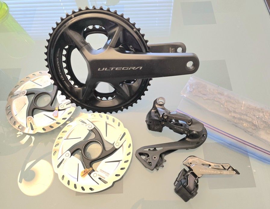 Shimano Ultegra Crankset, Di2 Electronic Front, Rear derailluers, brake ...