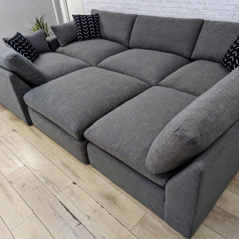 *Like New* High Quality Gray Ashley Furniture Modular Cloud Sectional Sofa ( Free Delivery ) for ...