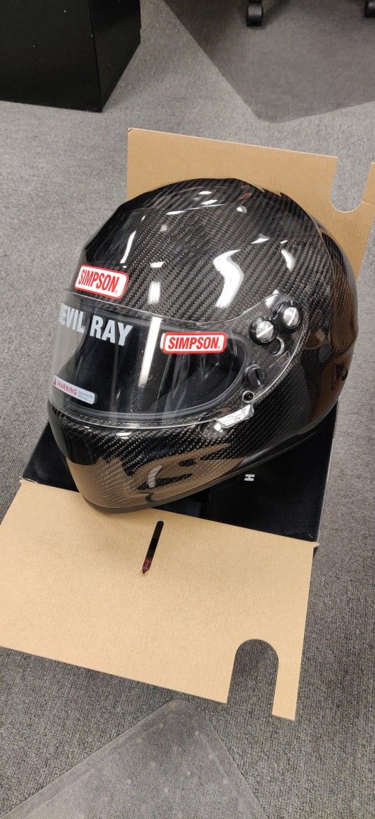 Simpson Carbon Fiber Devil Ray Helmet (Medium) for Sale in Torrance, CA ...