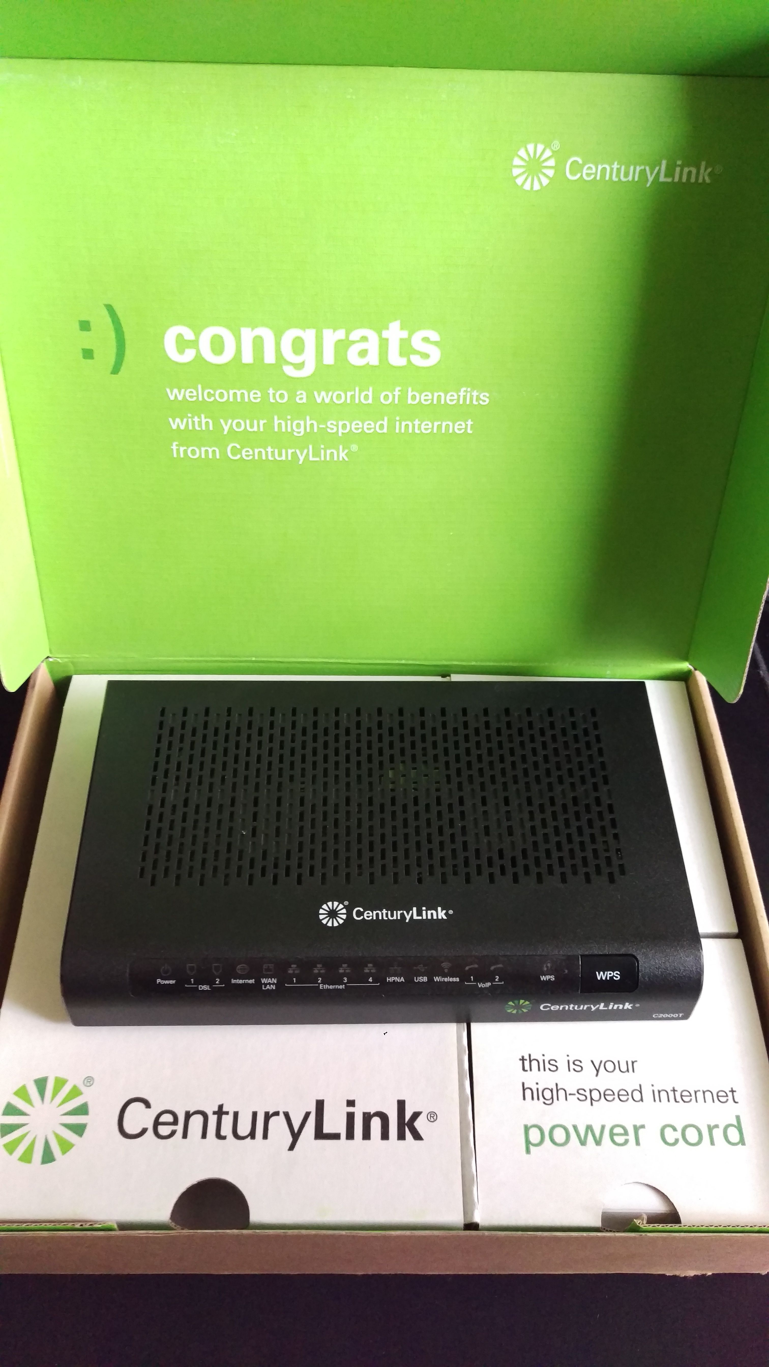 CenturyLink C2000T Wireless ADSL2+ VDSL Modem Router for Sale in ...