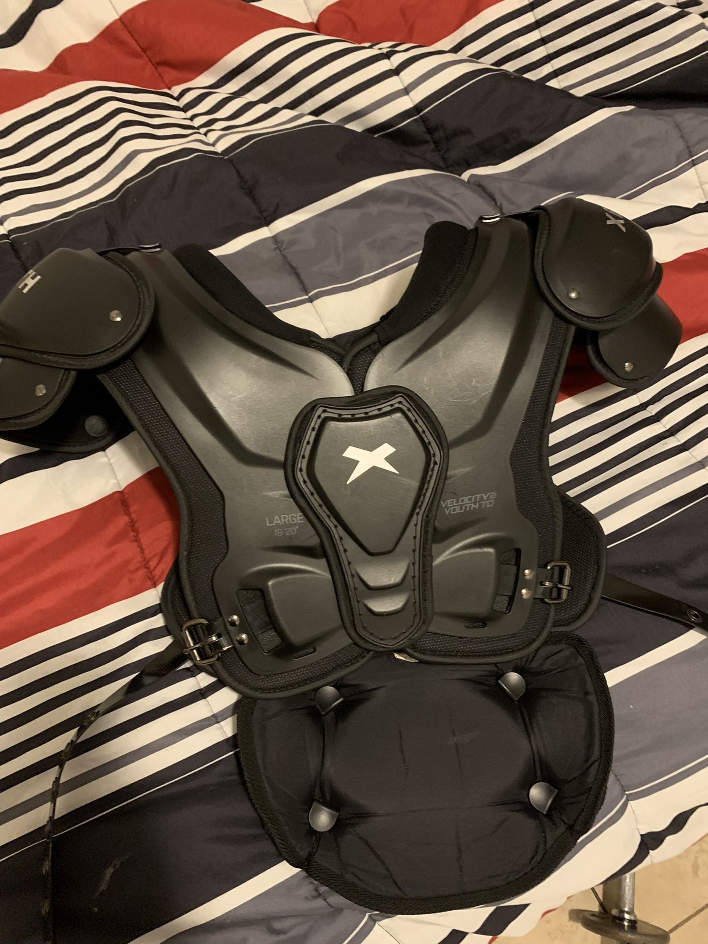 Youth Football Shoulder Pads Ages 8-14 Xenith Velocity 2 Junior Varsity ...