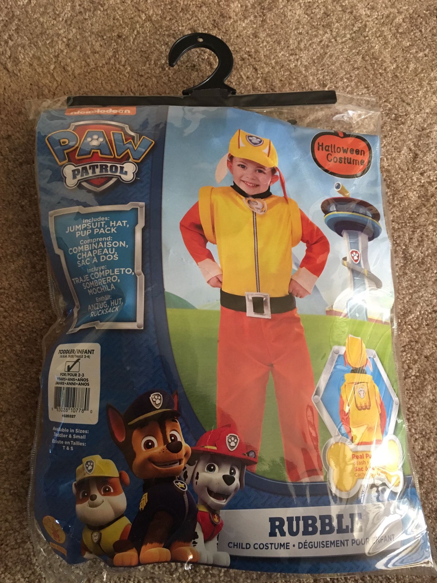 Paw Patrol Rubble Costume