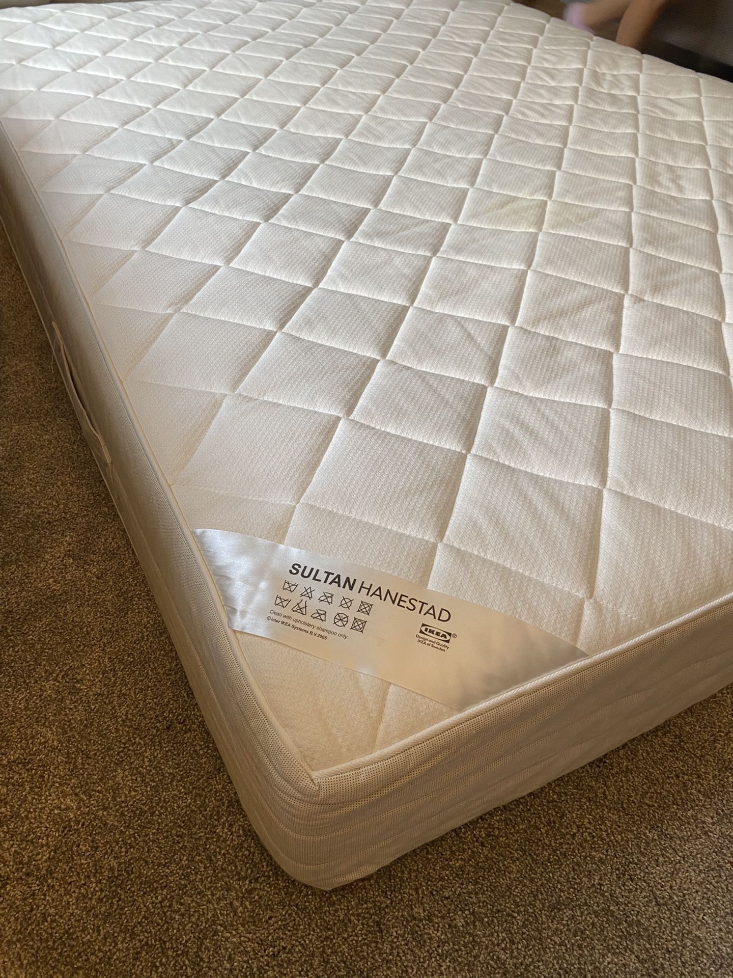 Full Size Ikea Sultan Hanestad Mattress for Sale in Cincinnati OH OfferUp