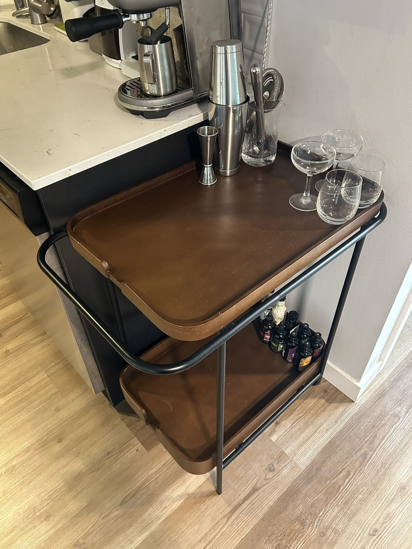 Burrow Dram Wood Bar Cart for Sale in Seattle, WA - OfferUp