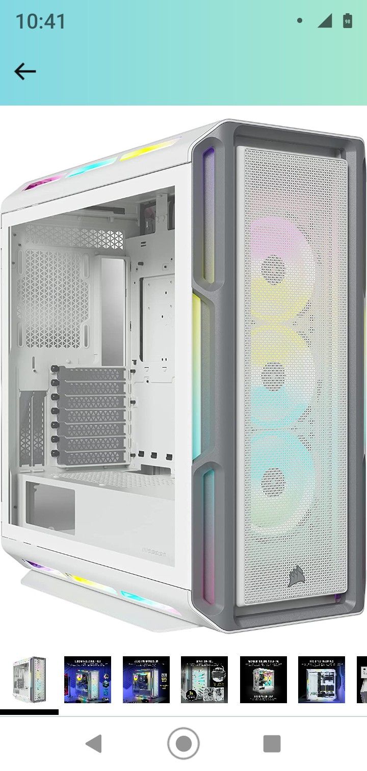 Corsair 5000T Mid Tower Case Custom Front Painted White Read Full ...