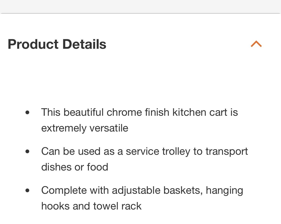 Rolling Kitchen Cart with Butcher Block Top and Tiered Storage Shelves ...