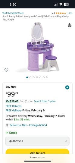 Step2 Pretty Posh Kids Vanity Set with Stool for Sale in Chicago IL OfferUp