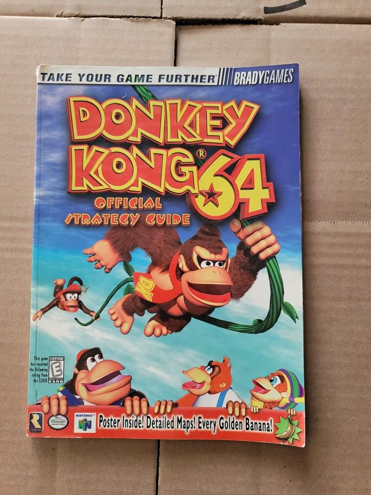 Donkey Kong 64 BradyGames Official Strategy Guide Nintendo N64 No ...