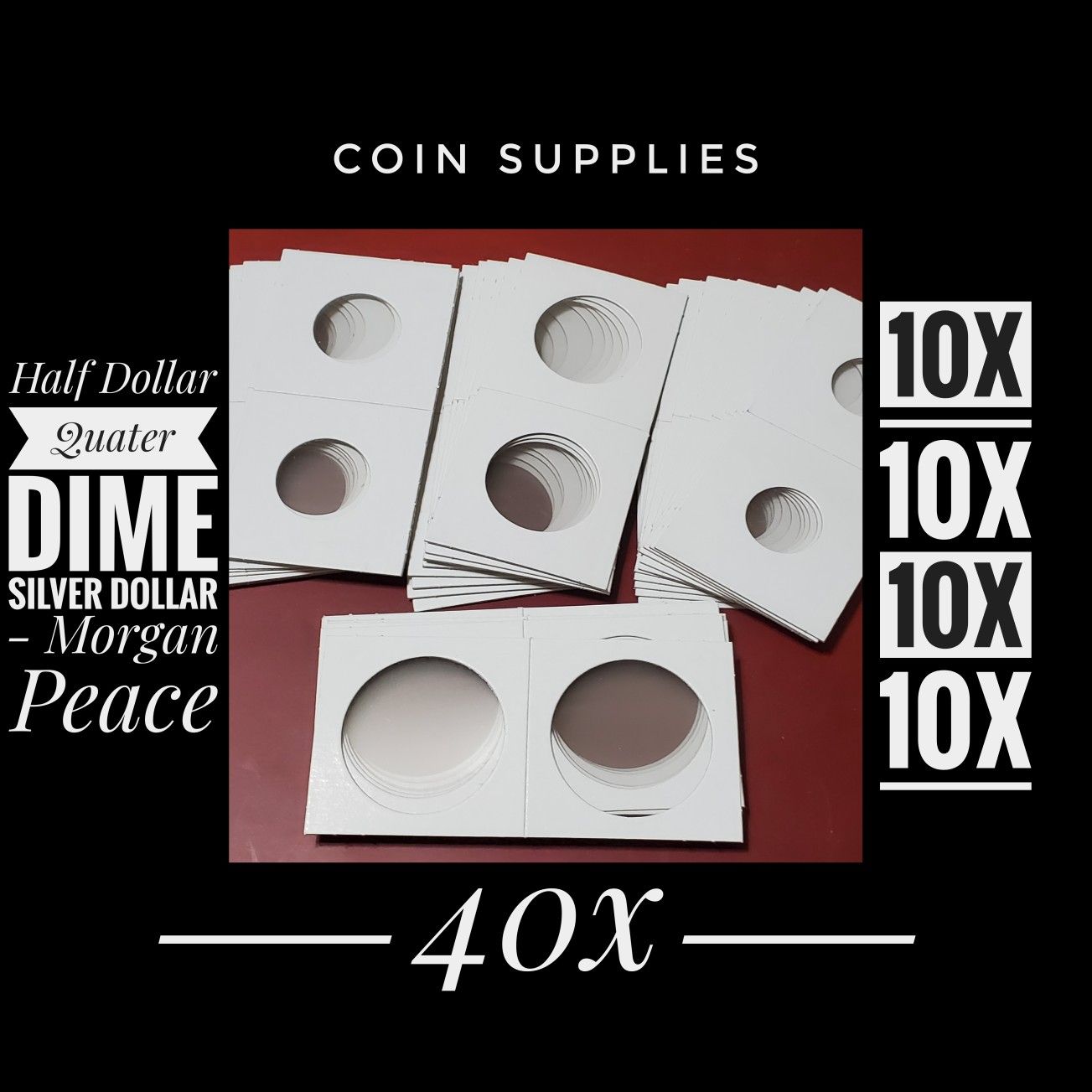 2x2 Mylar Coin Flip for Silver Coins & Collector Coins for Sale in ...