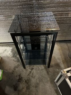 Bush furniture midnight mist media stand store