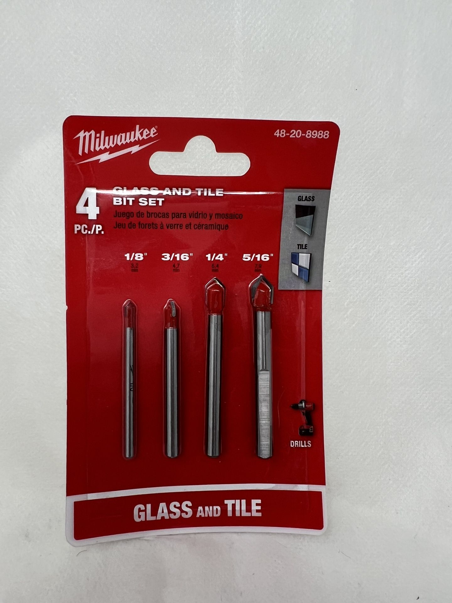 Milwaukee Glass And Tile Bit Set for Sale in West Covina, CA - OfferUp