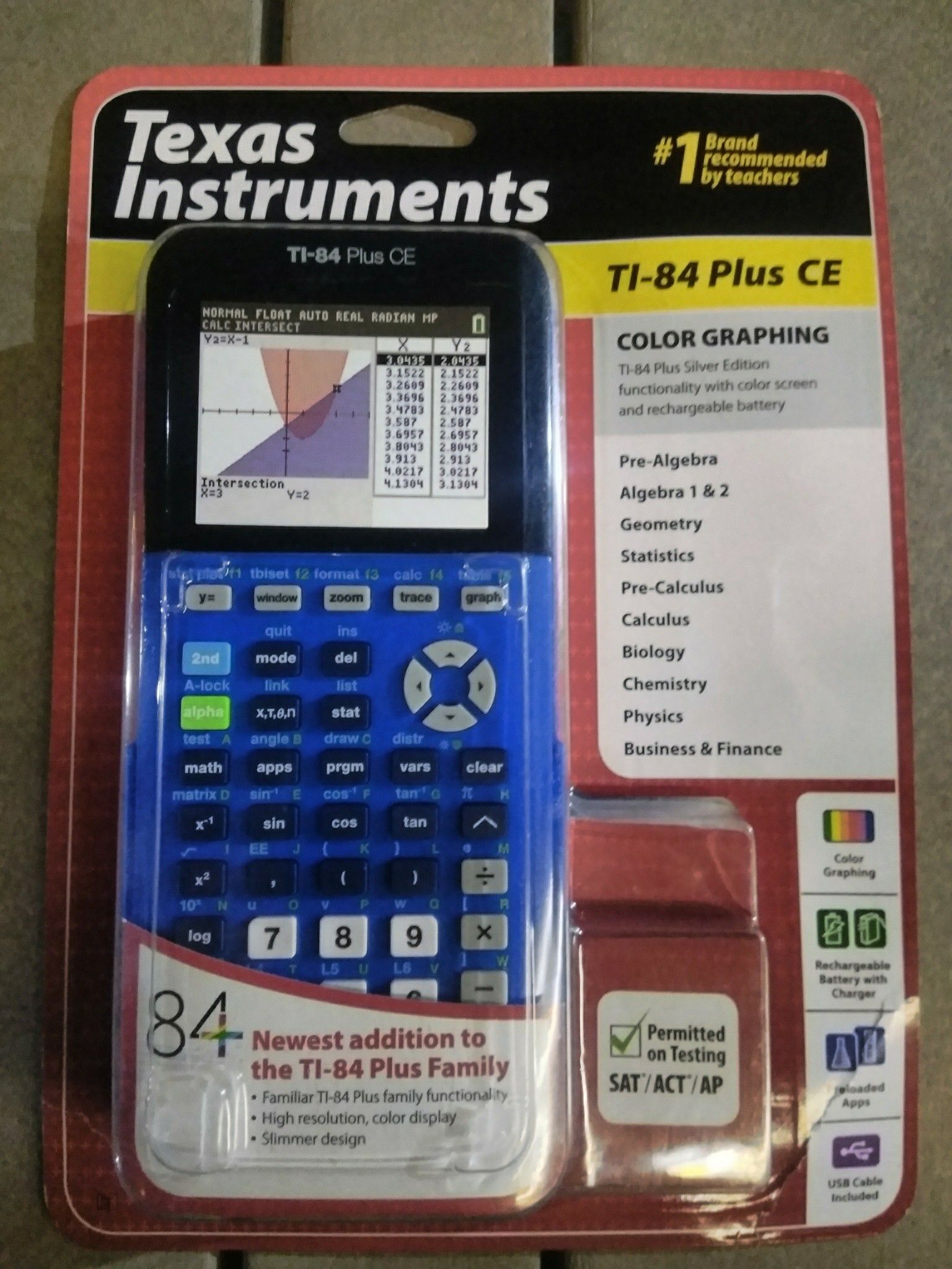 Calculator Ti 84 Blue