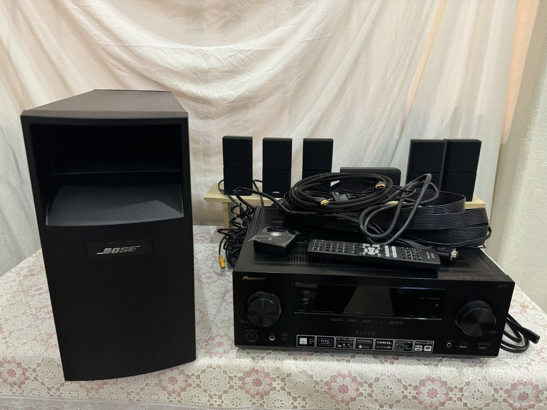 Bose Acoustimass 15 Home Theater Surround Sound + Pioneer Receiver for ...