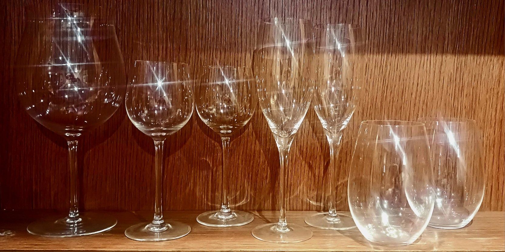 7 Riedel Crystal Wine Glasses (5 are Coveted Signature Series) for Sale ...