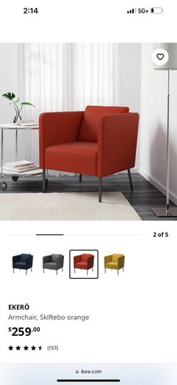 IKEA EKERO Armchair Skiftebo orange Good condition PICK UP IN CORNELIUS for Sale in Cornelius NC OfferUp