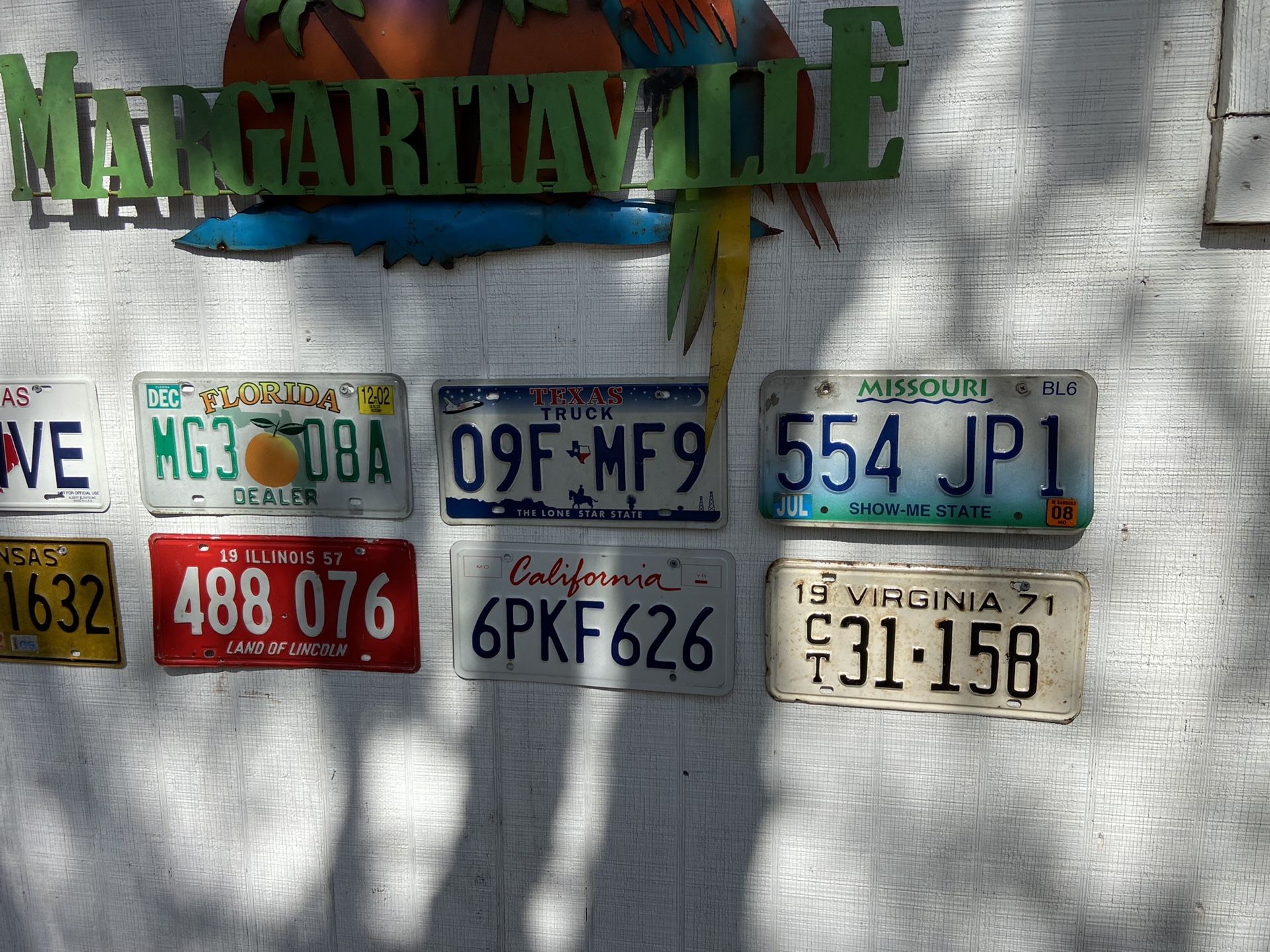 Vintage License Plate Collection! Garden decoration