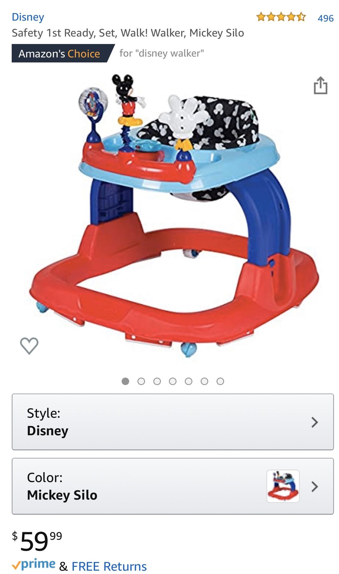 Mickey Mouse Safety 1st Baby Walker for Sale in Sherwood, OR - OfferUp