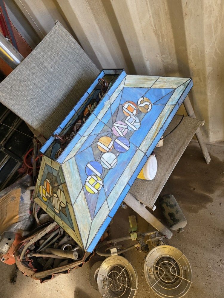 Vintage Billards Stained Glass Light for Sale in Waco, GA - OfferUp