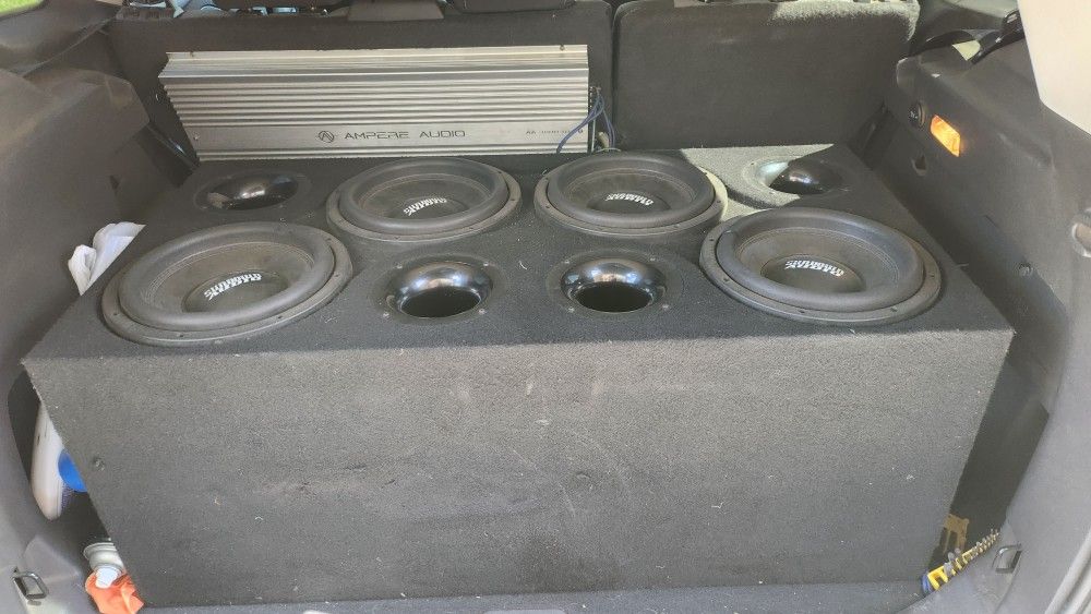 Four 10 Inch Sundown SA V3 Custom Box With 3800 Watt Amp for Sale in ...