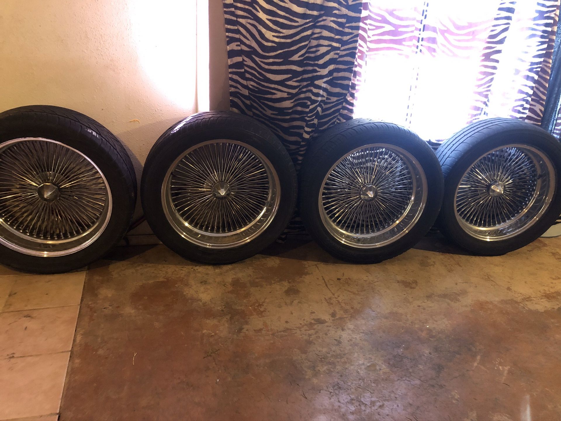 22” dish deep dish OG. Wire wheels lowrider dayton spoke rims for Sale ...