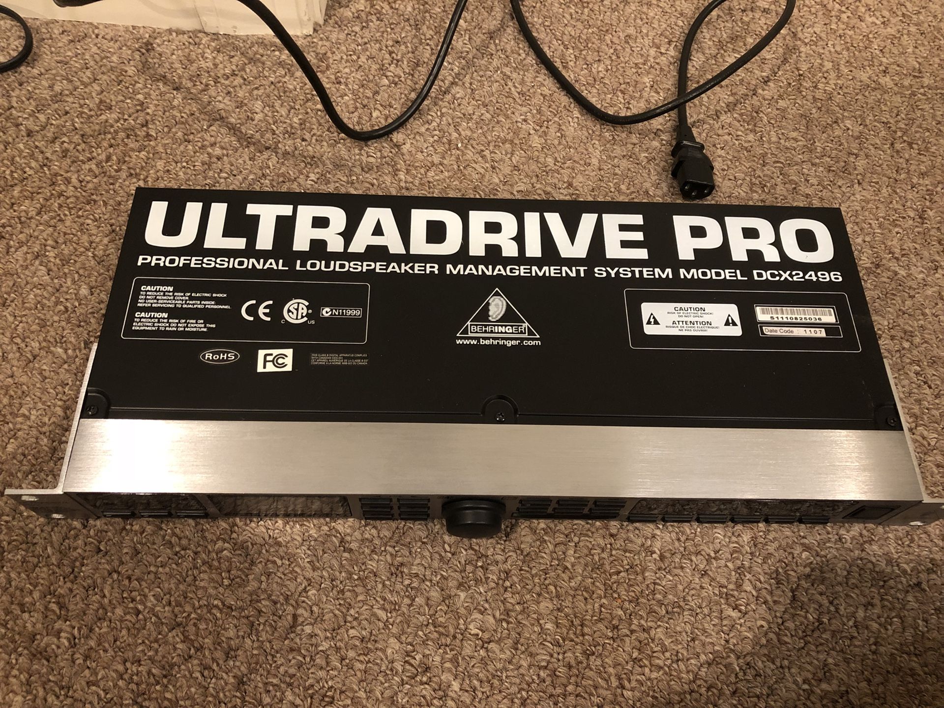 Behringer Ultradrive Pro DCX2496 loudspeaker management system for Sale ...