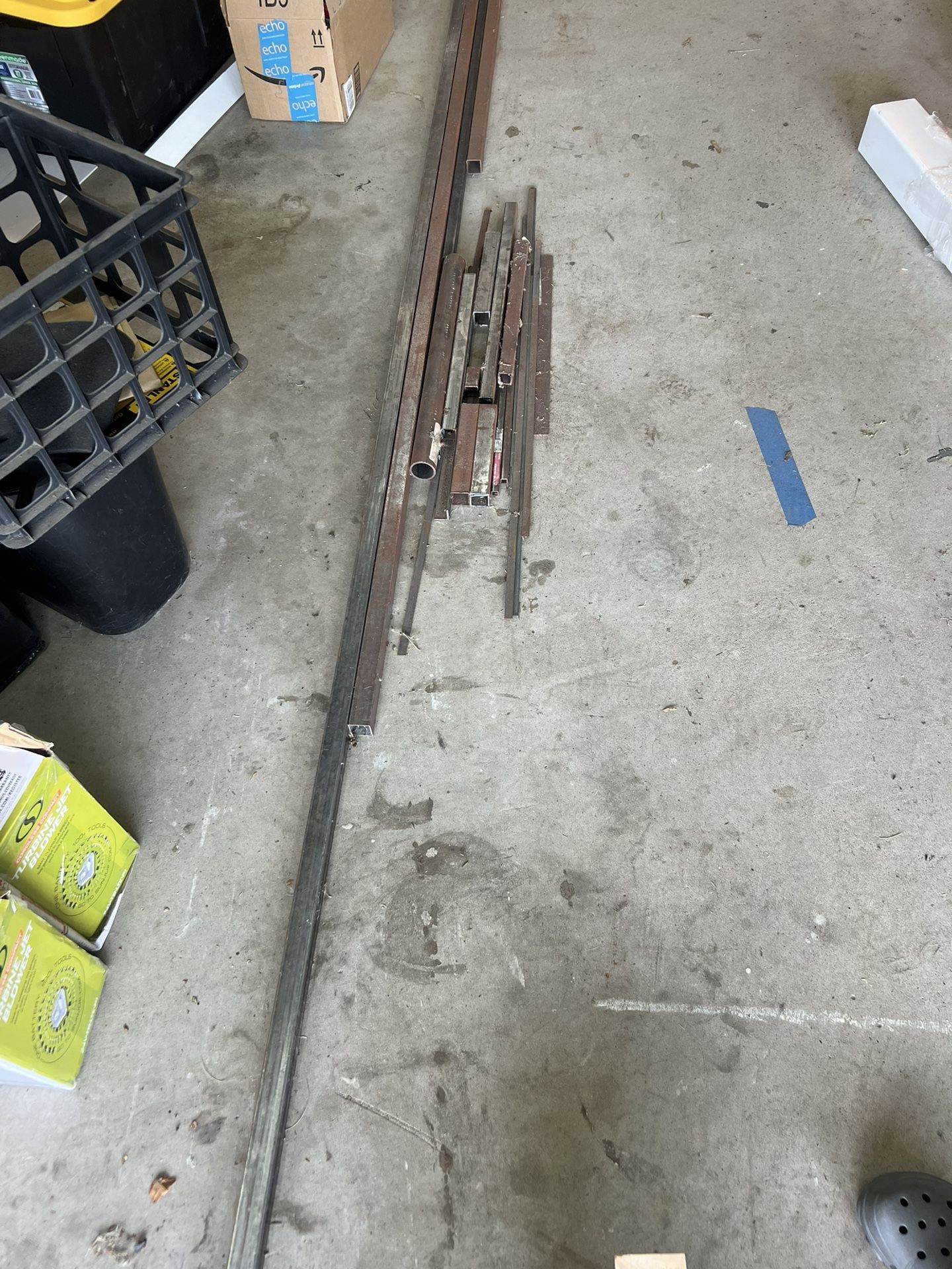 1”x1” And 1.25”x1.25” Square Tubing Metal 10 Foot Lengths And ...