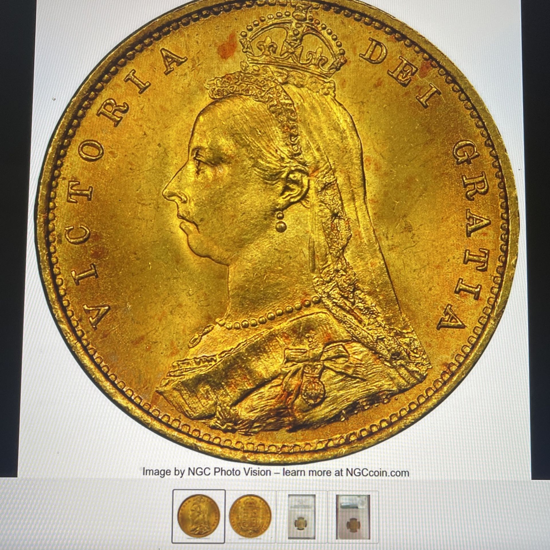 1887 Great Britain 1/2 Gold Sovereign Jubilee Head for Sale in Pompano ...