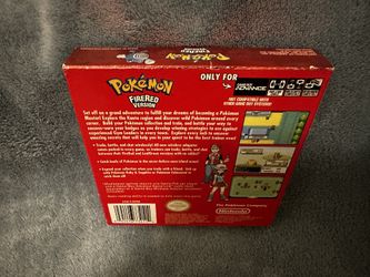 Pokemon Fire Red Cartridge Gba