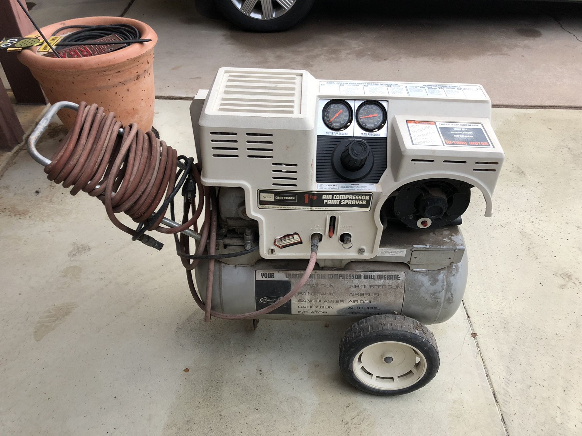 Sears Craftsman 1HP Air Compressor for Sale in Phoenix, AZ - OfferUp