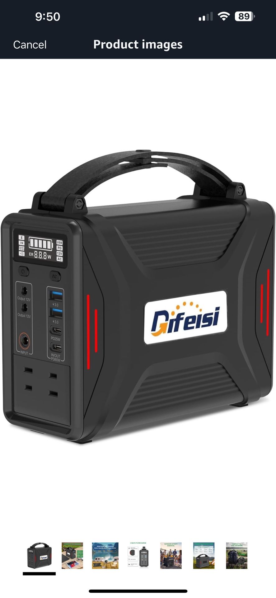 240W Portable Power Station, 240Wh Solar Generator with Backup LiFePO4 ...