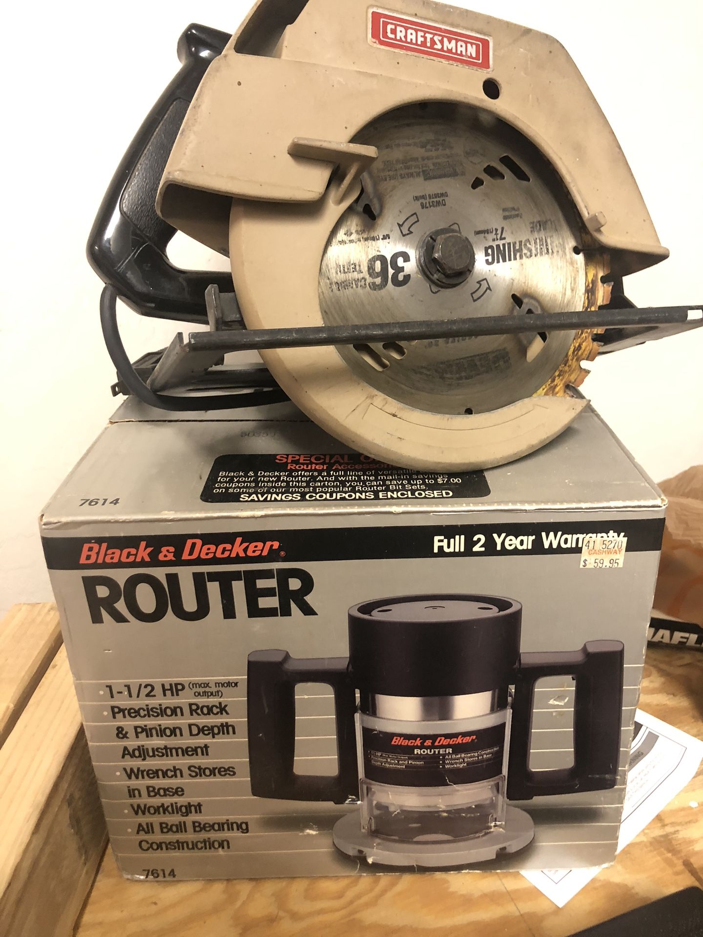 Circular Saw and Router for Sale in Glendale, AZ - OfferUp