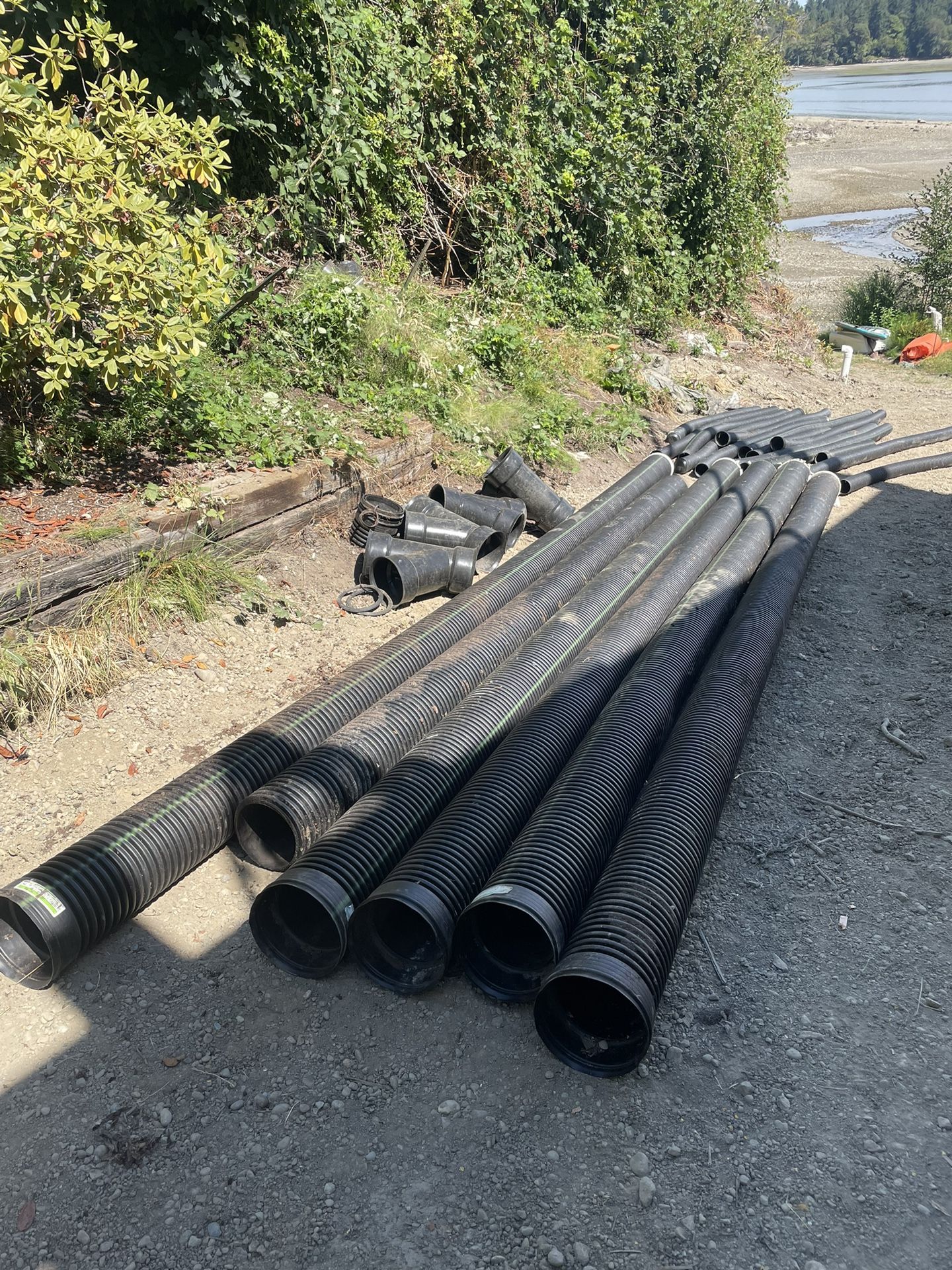 Black Smooth Walled Drain Pipe - 10” for Sale in Grapeview, WA - OfferUp