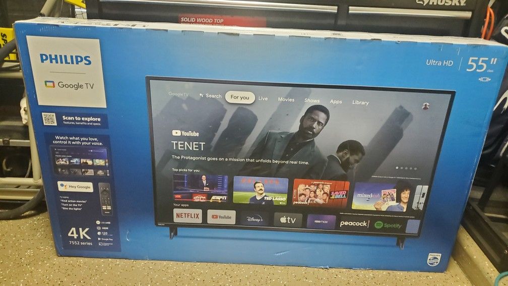Brand new in box, never opened. Philips 55" Class 4K Ultra HD (2160p ...