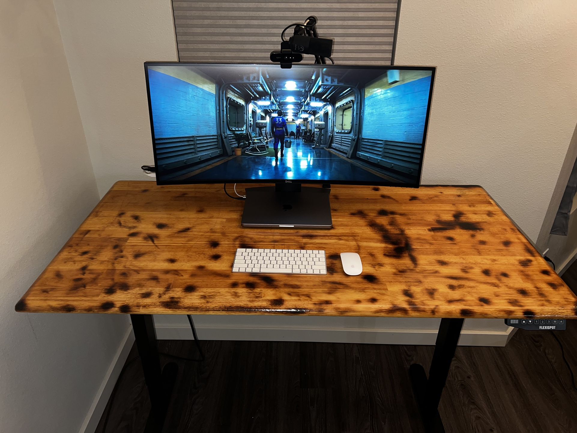 Hand Made Custom Sit Stand Desk With Herman Miller Celle Chair. for ...
