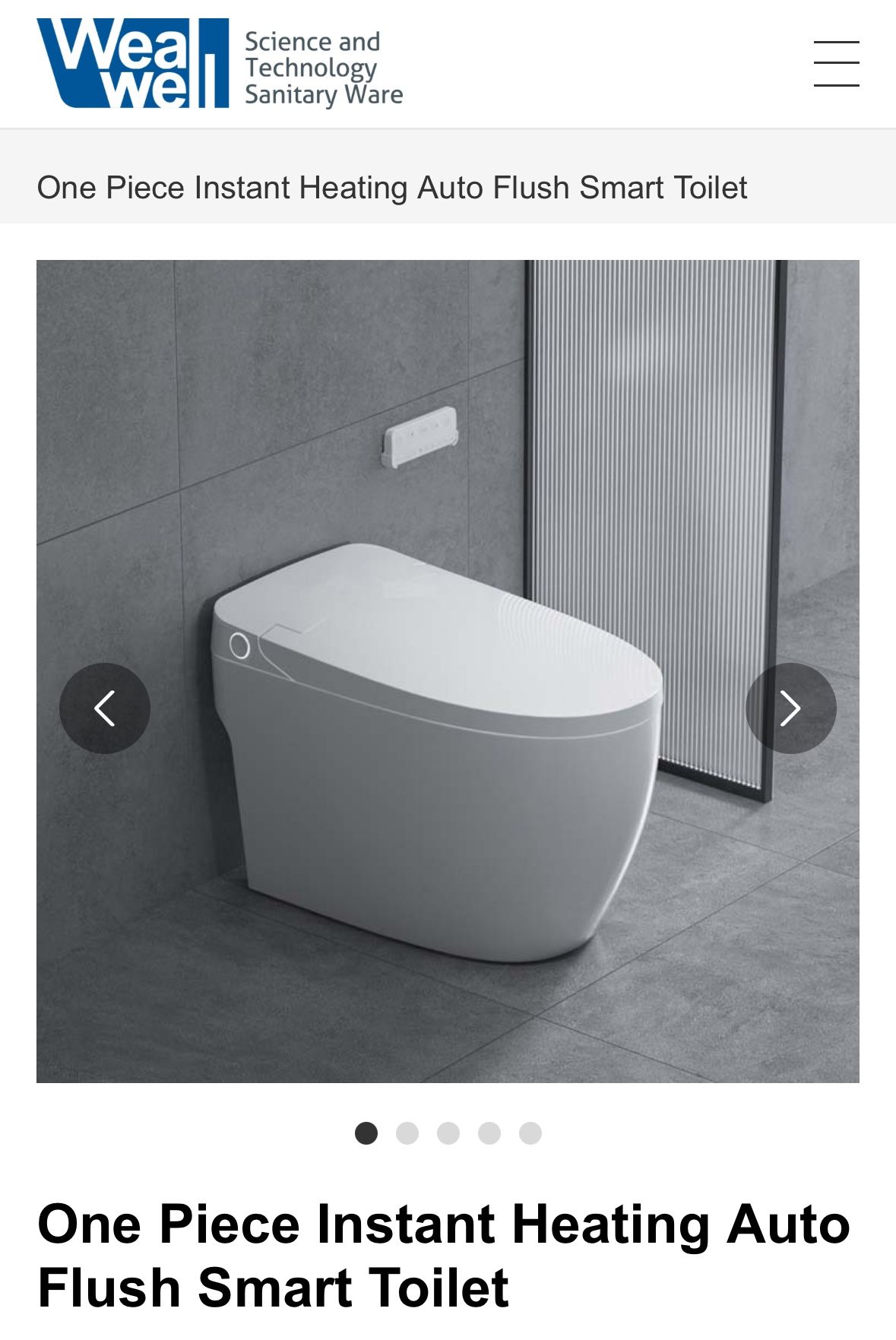 Smart Toilet With Heated Seat, BIDET + More! Brand New for Sale in ...